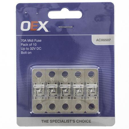 OEX ACX6507 | Midi Fuse | 70A Bolt On - Pack of 10 – Frankies Auto ...