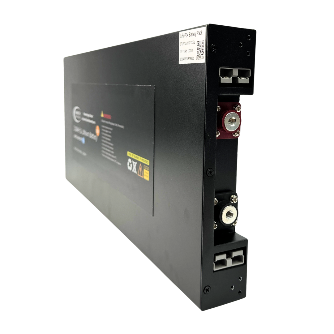 BAINTECH BTLP12V110-100SL 12V 110Ah Slimline Lithium Battery with 100A ...