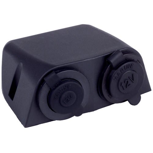 BAINTECH BTM-04 Surface Mount Double Merit + Cigarette Lighter Socket ...