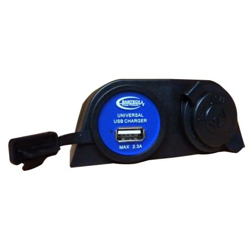 BAINTECH BTM-06 Double Surface Mount Ciga + USB - Dual-Socket 12V Powe ...