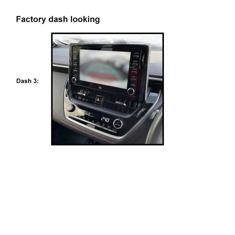 CAC FXTY29K2 - 9 Inch Fascia Kit with Harness for Toyota Corolla 2018 ...