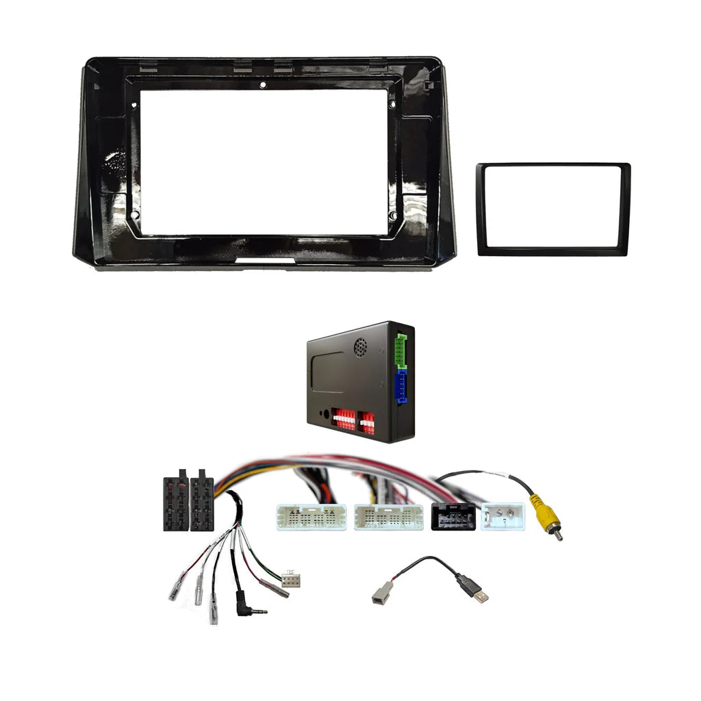 CAC FXTY29K2 - 9 Inch Fascia Kit with Harness for Toyota Corolla 2018 ...
