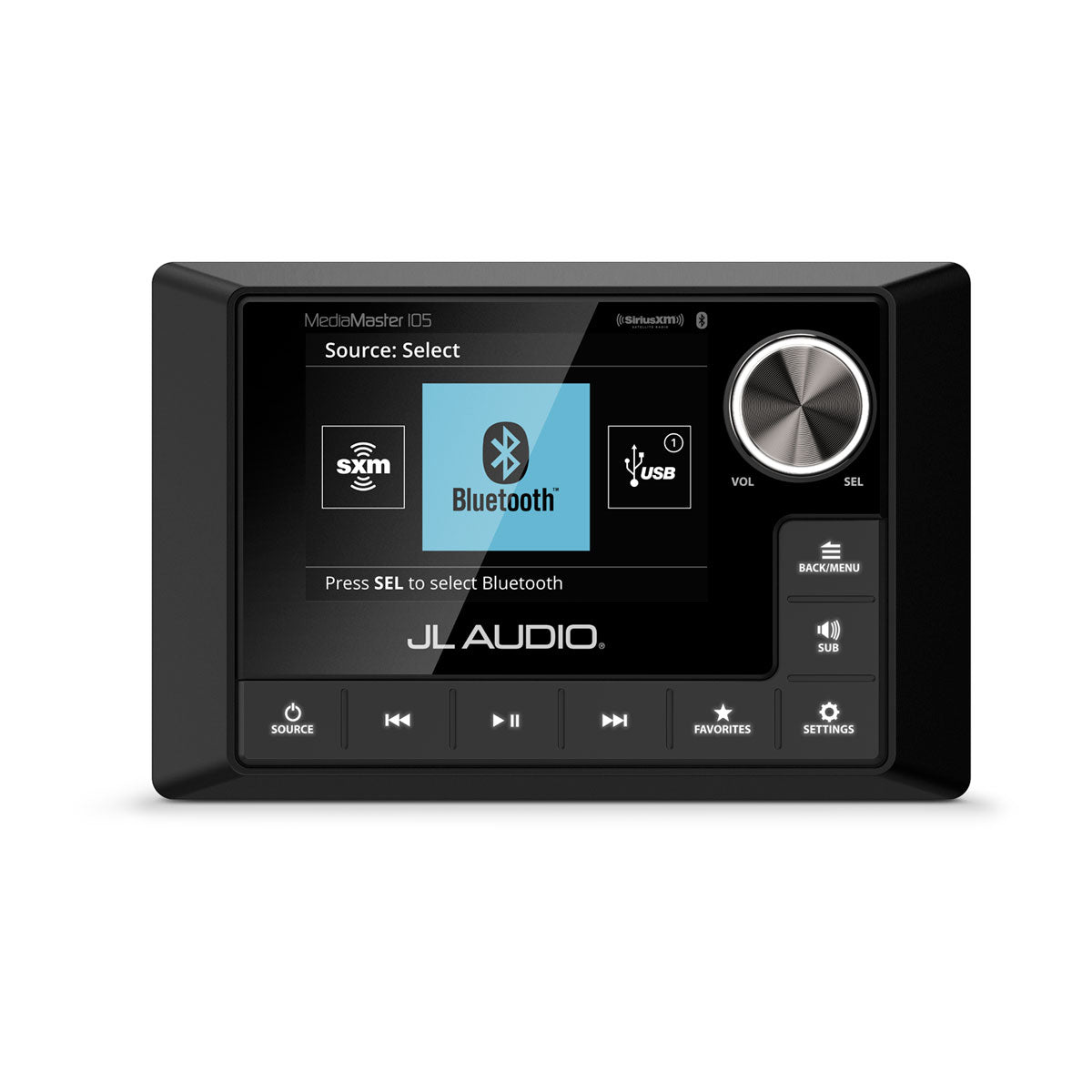 JL Audio MM105 MediaMaster Marine Stereo IP67 4-Zone Bluetooth ...