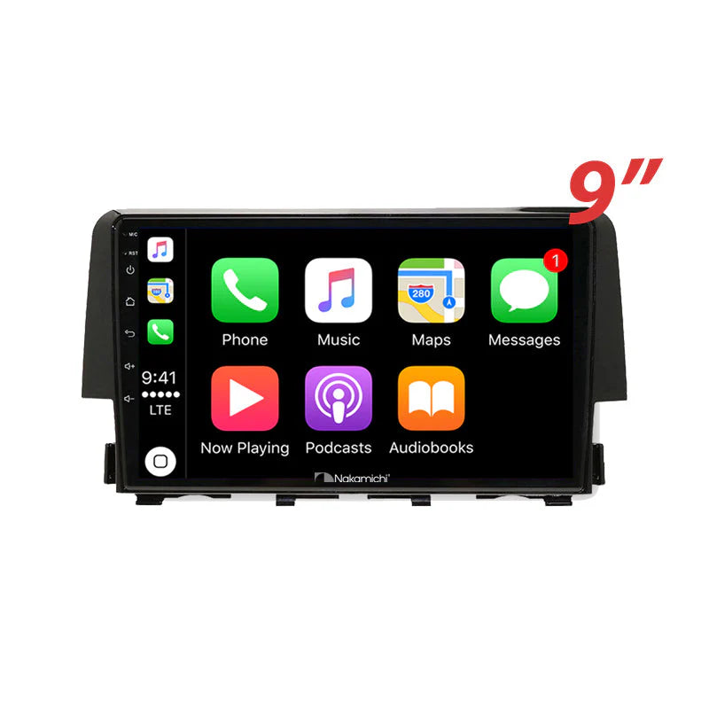 Nakamichi NA9HONDACIVIC2015ON Android NA9 Wireless Apple CarPlay Andro ...