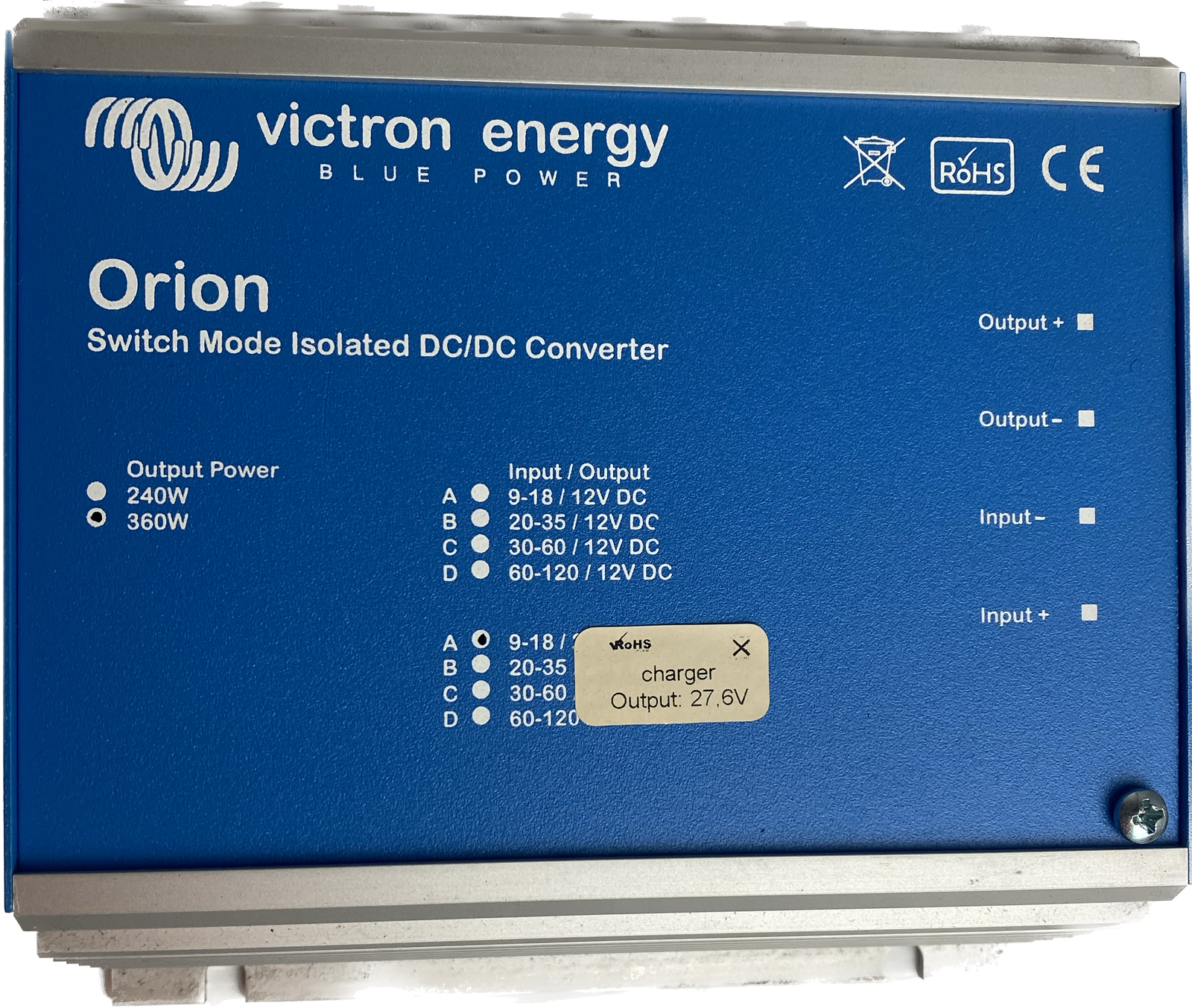 VICTRON ENERGY ORI122712000 Orion DC-DC Converter Isolated 12V/27V 6-1 ...