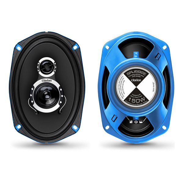 CLARION SRJ692E 6x9-Inch 3-Way Coaxial Car Speakers - 150W Peak Power ...